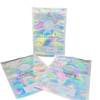China Mylar Holographic Stand Up Pouch Packaging Three Side Seal Bags With Zipper for sale