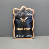 China weed Flower ziplockk Packaging Bags Shaped Custom Die Cut Bag With Window for sale