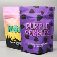China Zipper Soft Touch Mylar Stand Up Pouches Custom For Weed Flower Packaging for sale