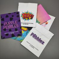 China Zipper Soft Touch Mylar Stand Up Pouches Custom For Weed Flower Packaging for sale