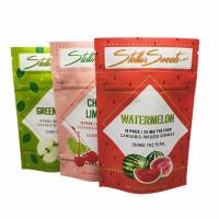 China THC Gummy Snack Packaging Smell Proof Pouch Customizable Kraft Paper Bag for sale