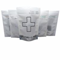 China Plastic Mylar Stand Up Pouch Underpants Clothes Packaging Pouch With Window for sale
