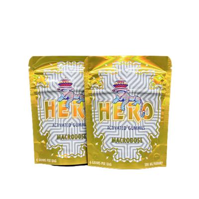 China Plastic Holographic Stand Up Pouch For Gummies Snack Packaging for sale