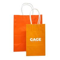 China SGS Paper Shopping Bags With Handles For Supermarket Goods Snacks Clothes Shoes for sale