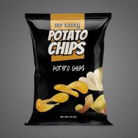 China Heat Seal Mylar Side Seal Bags With Tear Notch For Chip Packaging for sale