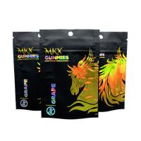 China 3.5g Weed Packaging Bags Holographic Mylar Bags With Child Resistant Zipper for sale