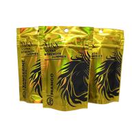 China 3.5g Weed Packaging Bags Holographic Mylar Bags With Child Resistant Zipper for sale