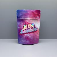 China Soft Touch Holographic Stand Up Pouch 3.5g Weed Packaging Bags for sale