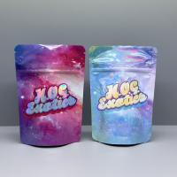 China Soft Touch Holographic Stand Up Pouch 3.5g Weed Packaging Bags for sale