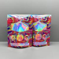 China 3.5g Mylar Holographic Bags Doypack With Zipper For Weed Flower for sale