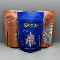 China Gravure Printing Mylar Holographic Bags 3.5g Stand Up Pouch For Weed for sale