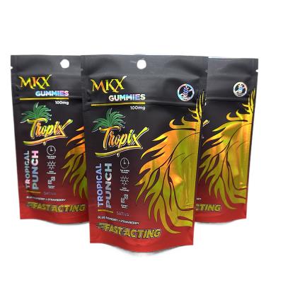 China Custom Holographic Mylar Bags 3.5g Weed Packaging Bags All Colors Support Printing for sale