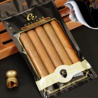China Cigar Plastic Packaging Bag Custom Plastic Zipper Bag With Transparent Window for sale
