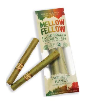 China Printed Cigar Mylar Plastic Bag Three Side Seal With Hanging Hole for sale