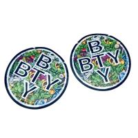 China Resealable Die Cut Mylar Bags Round Shaped Bag For Custom Packaging for sale