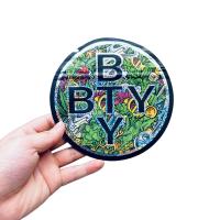 China Resealable Die Cut Mylar Bags Round Shaped Bag For Custom Packaging for sale