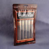 China Mylar Three Side Seal Bag Zipper Plastic Packaging Bags For Humidity Cigar Bag for sale