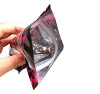 China Custom Child Resistant Zipper Pouch Weed Packaging Bag With Window For Marijuana for sale
