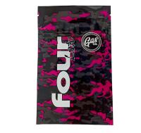 China Custom Child Resistant Zipper Pouch Weed Packaging Bag With Window For Marijuana for sale