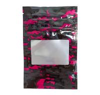 China Custom Child Resistant Zipper Pouch Weed Packaging Bag With Window For Marijuana for sale