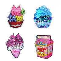 China Ice Cream Shape Custom Die Cut Bags All Colors Support Printing With Zipper Top for sale