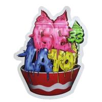 China Ice Cream Shape Custom Die Cut Bags All Colors Support Printing With Zipper Top for sale