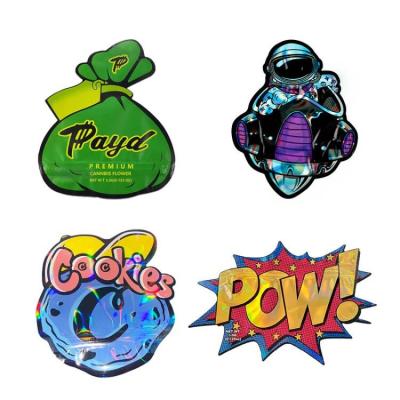 China Ziplock Die Cut Mylar Bags 3.5g Weed Ziplock Pouch For Gummies for sale