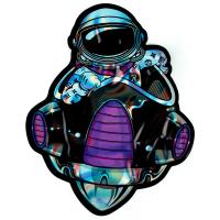 China Custom Special Shaped Pouch Holographic Die Cut Mylar Bag For Custom for sale