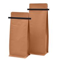 China Food Grade Coffee Packaging Pouch Kraft Paper Pouch With Valve for sale