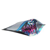 China Custom Holographic Foil Packaging Pouch With Clear Window for sale
