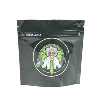 China 28g Stand Up Pouch With Window For Weed Flower Custom Packaging for sale