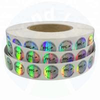China QR Code Metal Holographic Sticker Printing Customized Thickness for sale