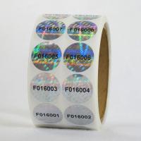 China Holographic Cold Resistant Anti Counterfeit Label Support Customized Thickness for sale
