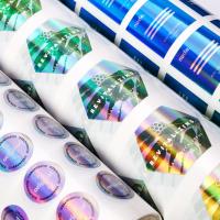 China Holographic Cold Resistant Anti Counterfeit Label Support Customized Thickness for sale