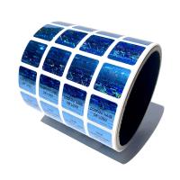 China Plastic Anti Counterfeit Label With Watermark Security Feature For Brand Protection for sale