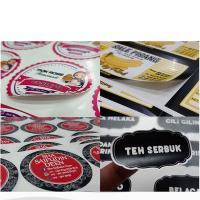 China Embossing / Hot Stamping Self Adhesive Stickers With Offset Printing for sale