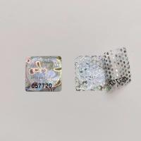 China Hot Melt Anti Counterfeit Label Security Sticker with Screen Printing Technology for sale