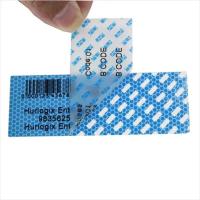 China Plastic Anti Counterfeit Sticker Tamper Evident Sticker For Brand Protection for sale