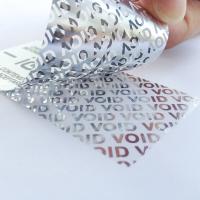 China Plastic Anti Counterfeit Sticker Tamper Evident Sticker For Brand Protection for sale