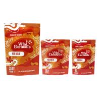 China 28g Weed Packaging Mylar Stand Up Pouch Hot Stamping Zipper Top Custom for sale