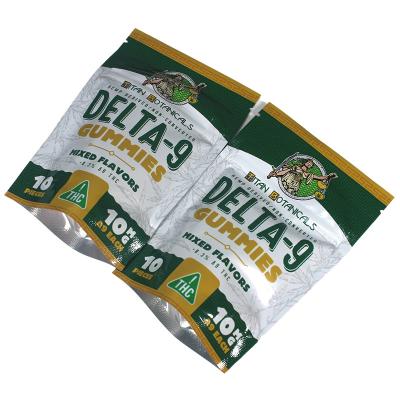 China Matte 7g Mylar Weed Bags Zipper Top Custom Thc Food Packaging for sale