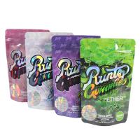 China PET Ziplock Stand Up Pouch Holographic Glossy Surface Packaging for sale