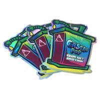 China Aluminum Foil 3.5g Die Cut Mylar Bags With Zipper Top Closure for sale