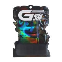 China Weed Heat Sealable Die Cut Plastic Bags Irregular Shaped Zip Lock Custom for sale