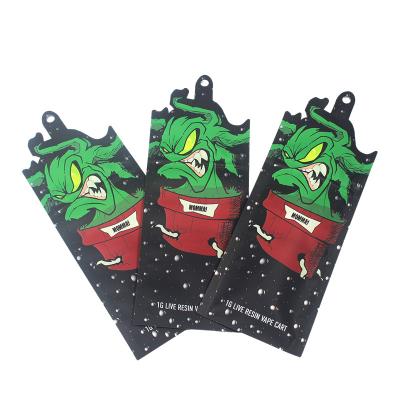 China Irregular Shaped Smell Proof Die Cut Pouch 3.5g Customized for sale