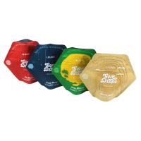 China Childproof Zipper Holographic Die Cut Mylar Bags Special Shape for sale