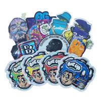 China Holographic FDA Custom Die Cut Mylar Bags 120 Mico for sale