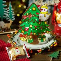 China Irregular Shape Die Cut Mylar Bags Christmas Gift Packaging Bag For Cookies Jewelry for sale