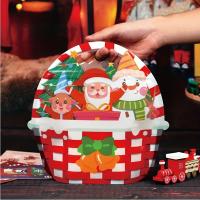 China Christmas Mylar Packaging Bag Santa Claus Shaped For Cookies Gummies Candies for sale