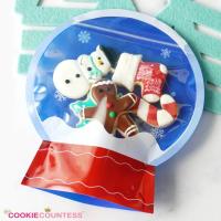 China Custom Christmas Mylar Packaging Bag With Special Shape And Ziplock Closure for sale